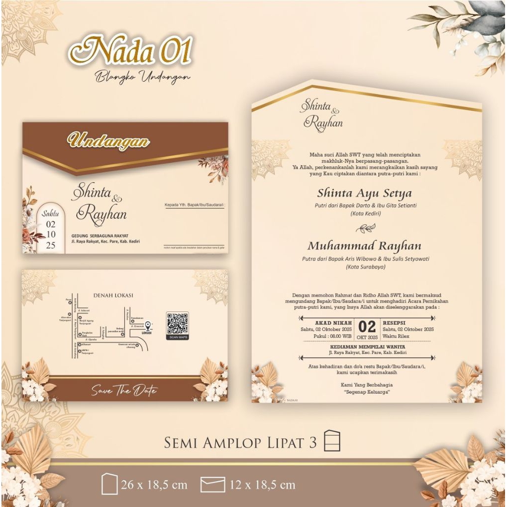 Jual UNDANGAN PERNIKAHAN MEWAH FULL COLOR FREE FOTO LABEL COD | Shopee ...