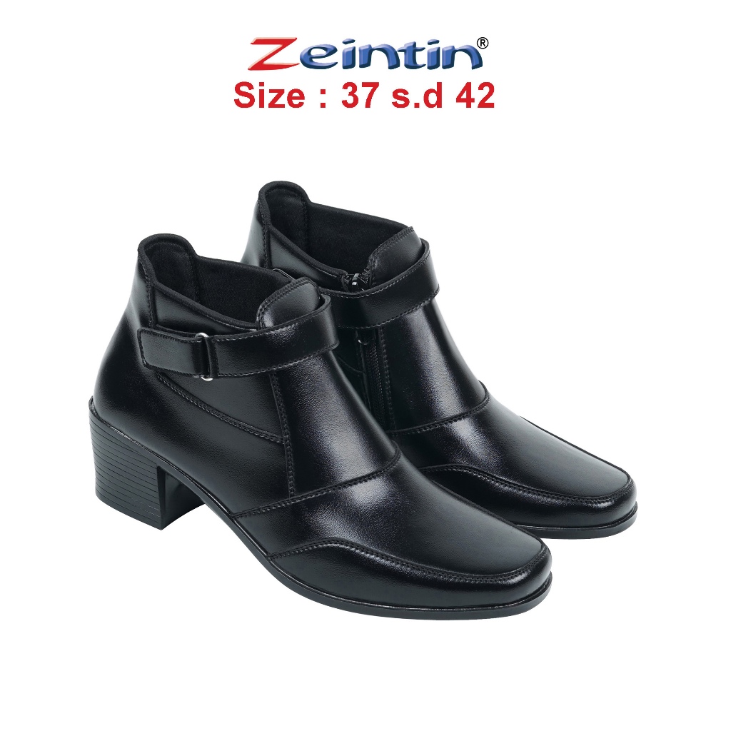 Jual Zeintin - Sepatu Boots Wanita Kulit Sintetis Kasual Formal Spatu ...