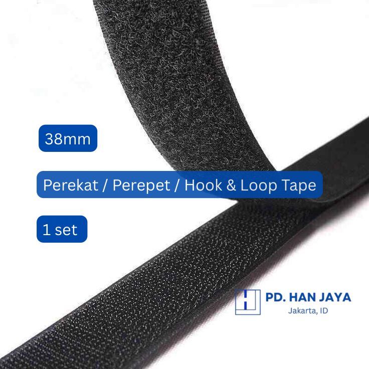 Jual 1 set Velcro Perekat kasar halus / Perepet / Hook and Loop tape ...
