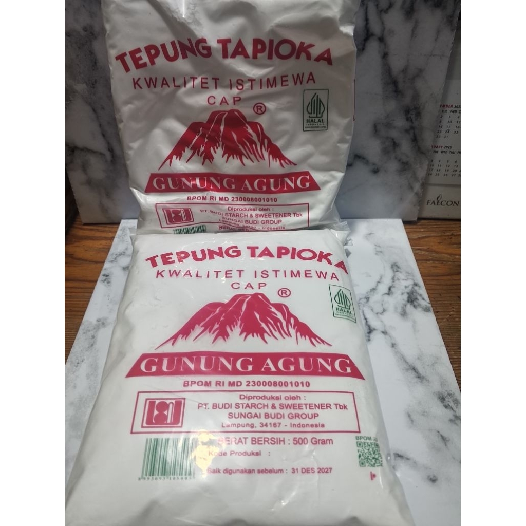 Jual TEPUNG TAPIOKA GUNUNG AGUNG 500GRAM / GUNUNG AGUNG TEPUNG TAPIOKA ...