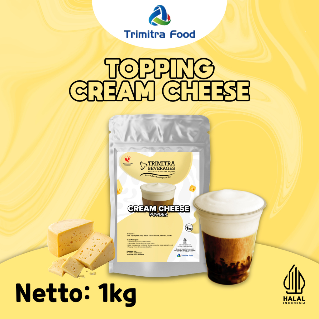 Jual Bubuk Topping Cream Cheese / Cream Cheese Powder Foam, Bubuk ...