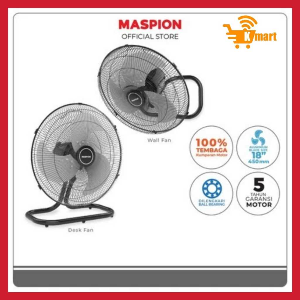 Jual MASPION Power Fan PW 450 D KIPAS ANGIN / AUTO FAN 18 INC / PW450D ...