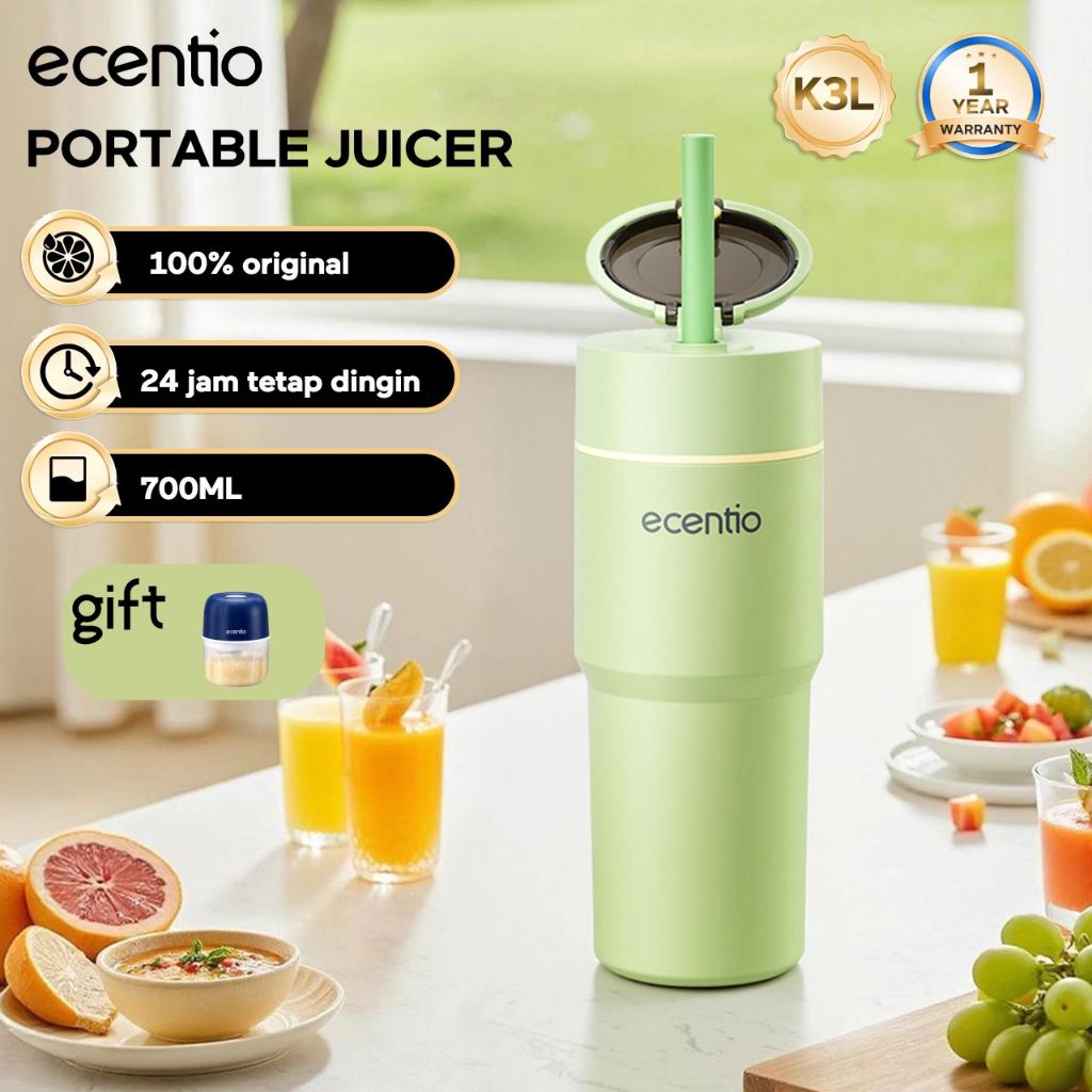 Jual ecentio Portable Juicer Tahan Dingin 24 Jam Blender 10 Pisau Mini ...