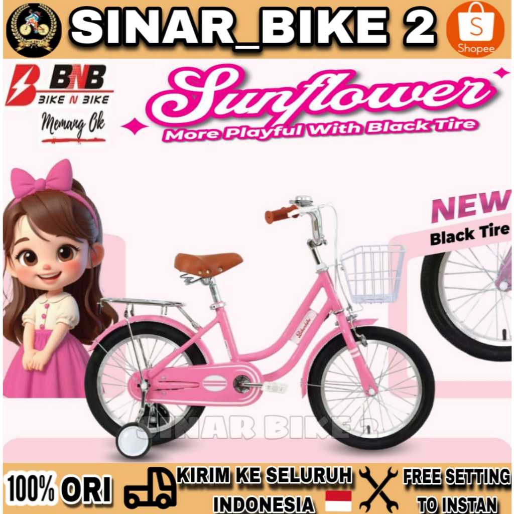 Jual Sepeda Anak Perempuan BNB SUNFLOWER // BNB UNIVERSE Classic City ...