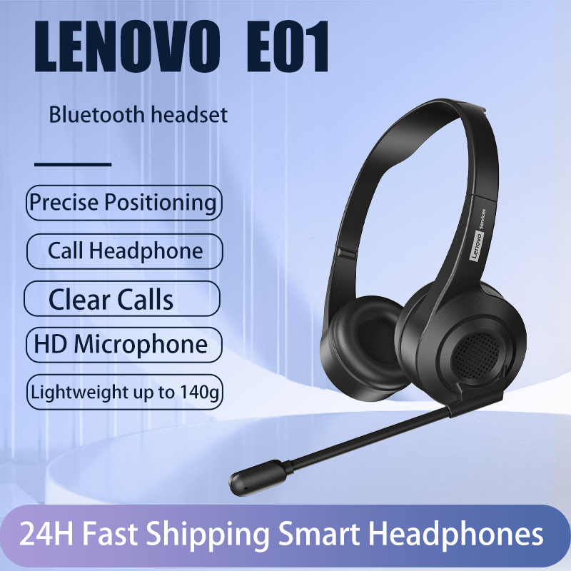 Jual Lenovo E01 Headset Kantor - Suara HD Ringan 140g Microphone Call ...