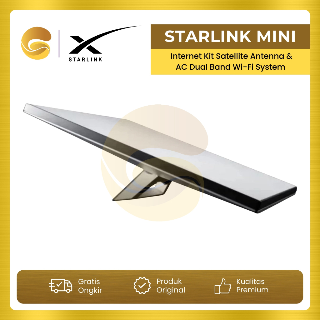 Jual STARLINK Mini Internet Kit Satellite Antenna & AC Dual Band Wi-Fi ...