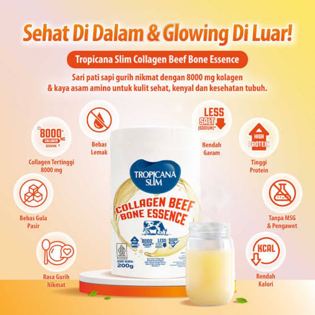 Jual TROPICANA SLIM COLLAGEN BEEF BONE ESSENCE - Sari Pati Sapi Rendah ...