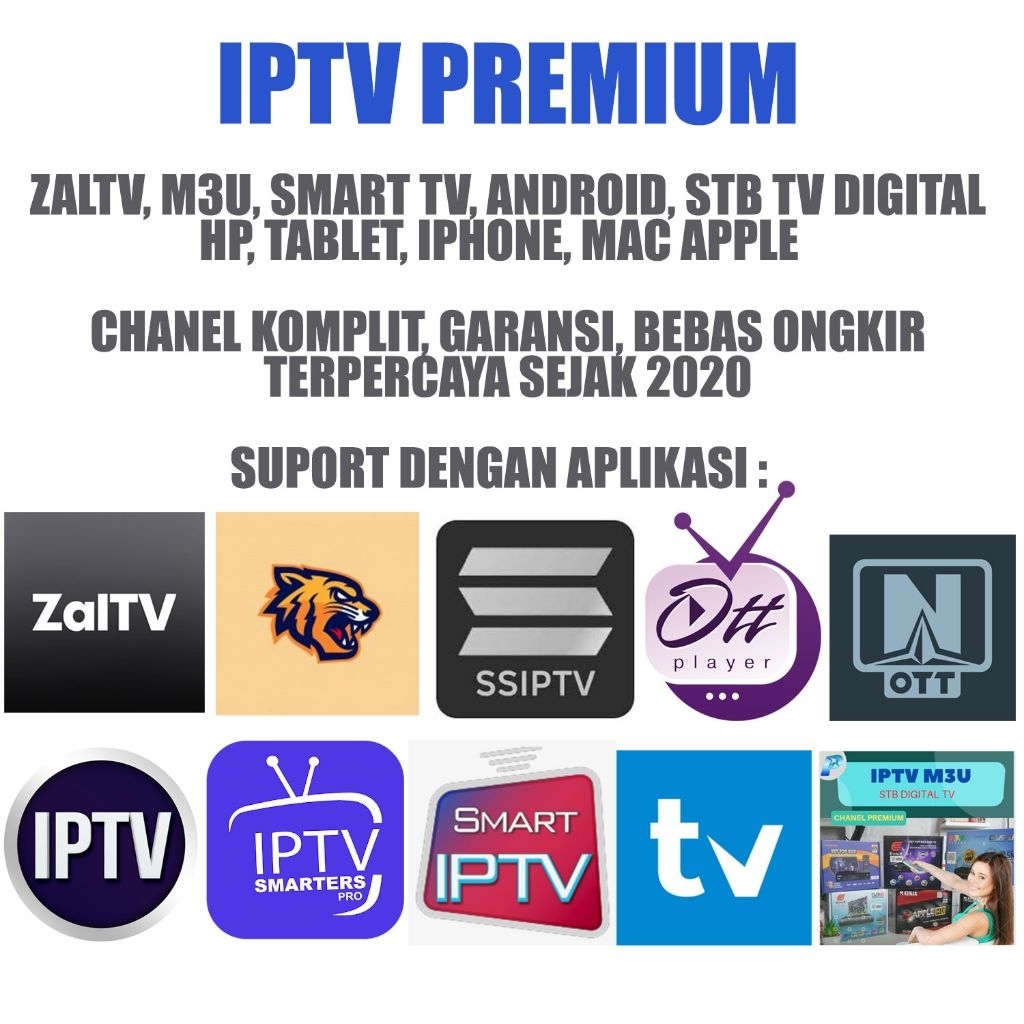 Jual IPTV PREMIUM | ZalTV | Ott Navigator | M3U IPTV | Ott Player ...