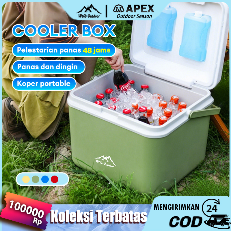 Jual [APEX] Cooler Box 6/10/16/30L Container Box Cooler Box Outdoor ...