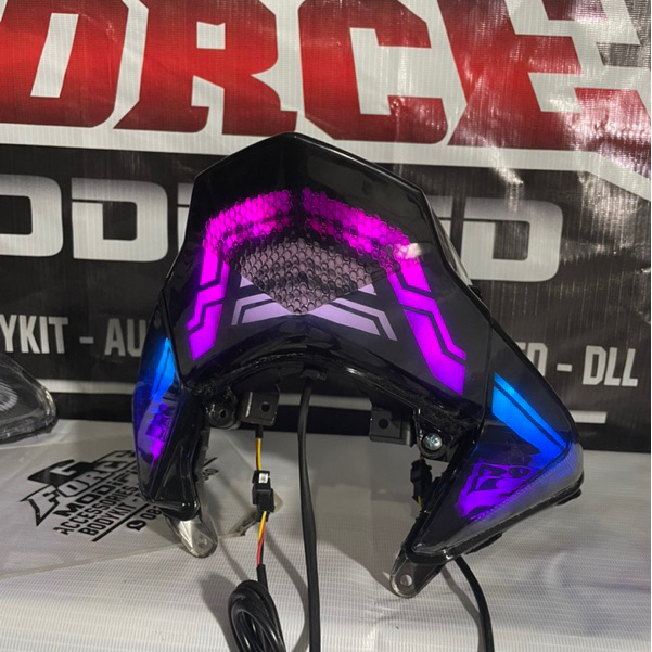 Jual Stoplamp lampu belakang Vario 125 old KZR Custom Lazy Led RGB ...