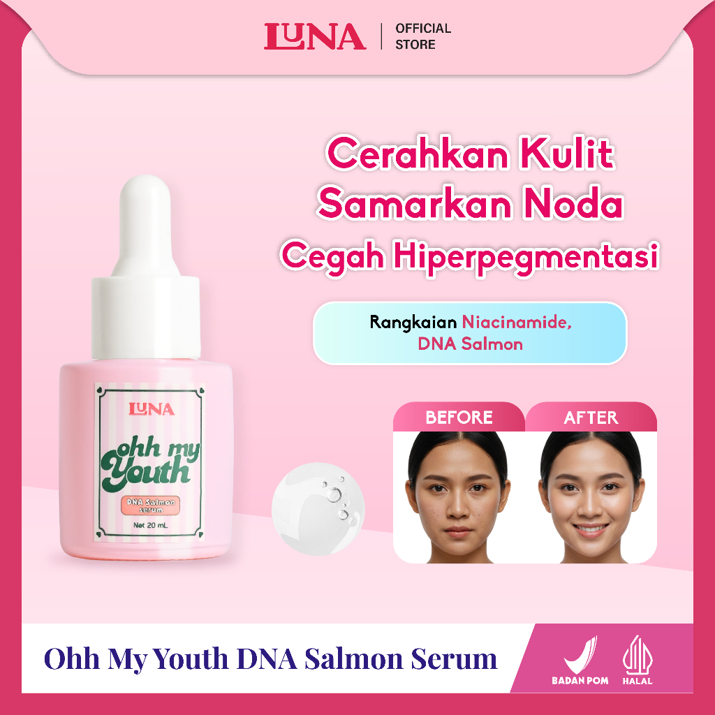 Jual Luna DNA Salmon Serum (Ohh My Youth) 20ml BPOM - Serum Perawatan ...
