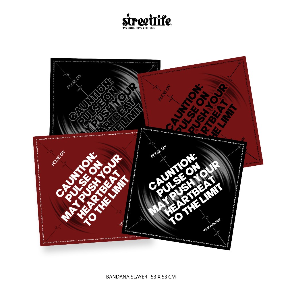 Jual BANDANA TREASURE PULSE ON 2026 / TREASURE KPOP / PULSE ON SCRAFT ...