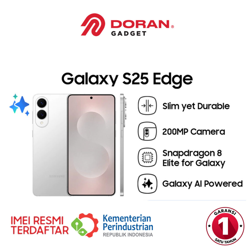 Jual Samsung Galaxy S25 Edge 12/256GB 12/512GB - Garansi Resmi 1 Tahun ...