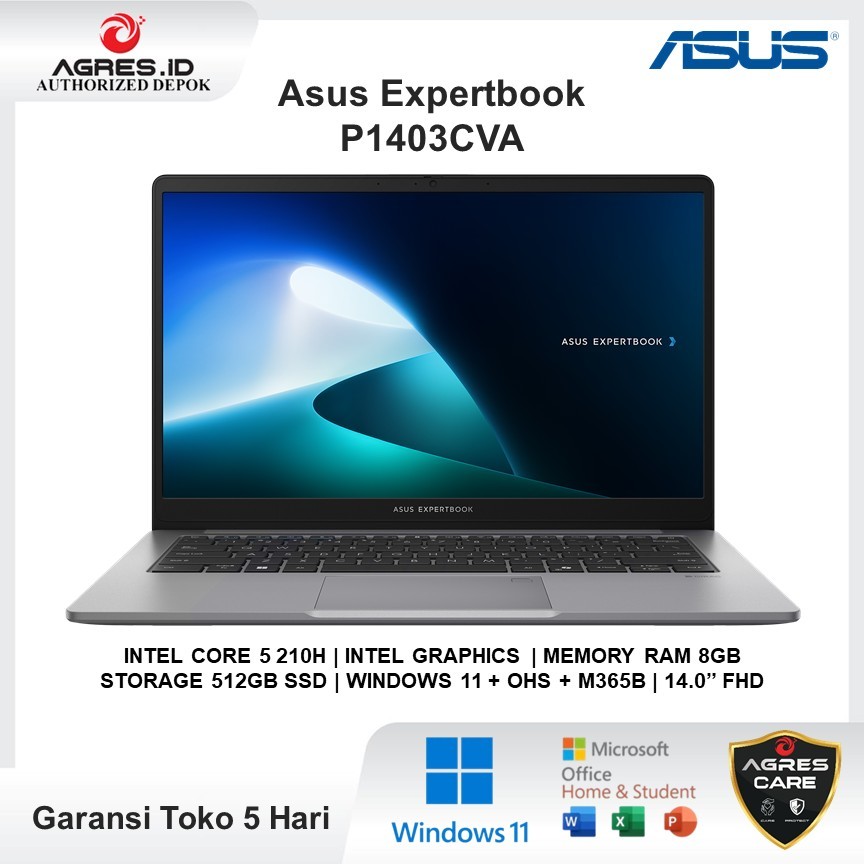 Jual Laptop Asus Expertbook P1403CVA | Core 5 210H | 8GB 512GB | W11 ...