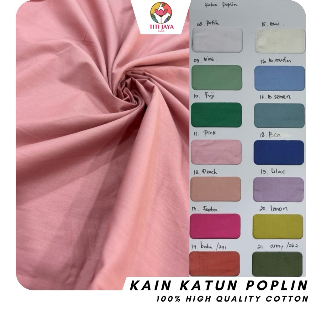 Jual ( 100% COTTON TANPA POLY ) Kain KATUN POPLIN JAPAN PREMIUM SOFT ...