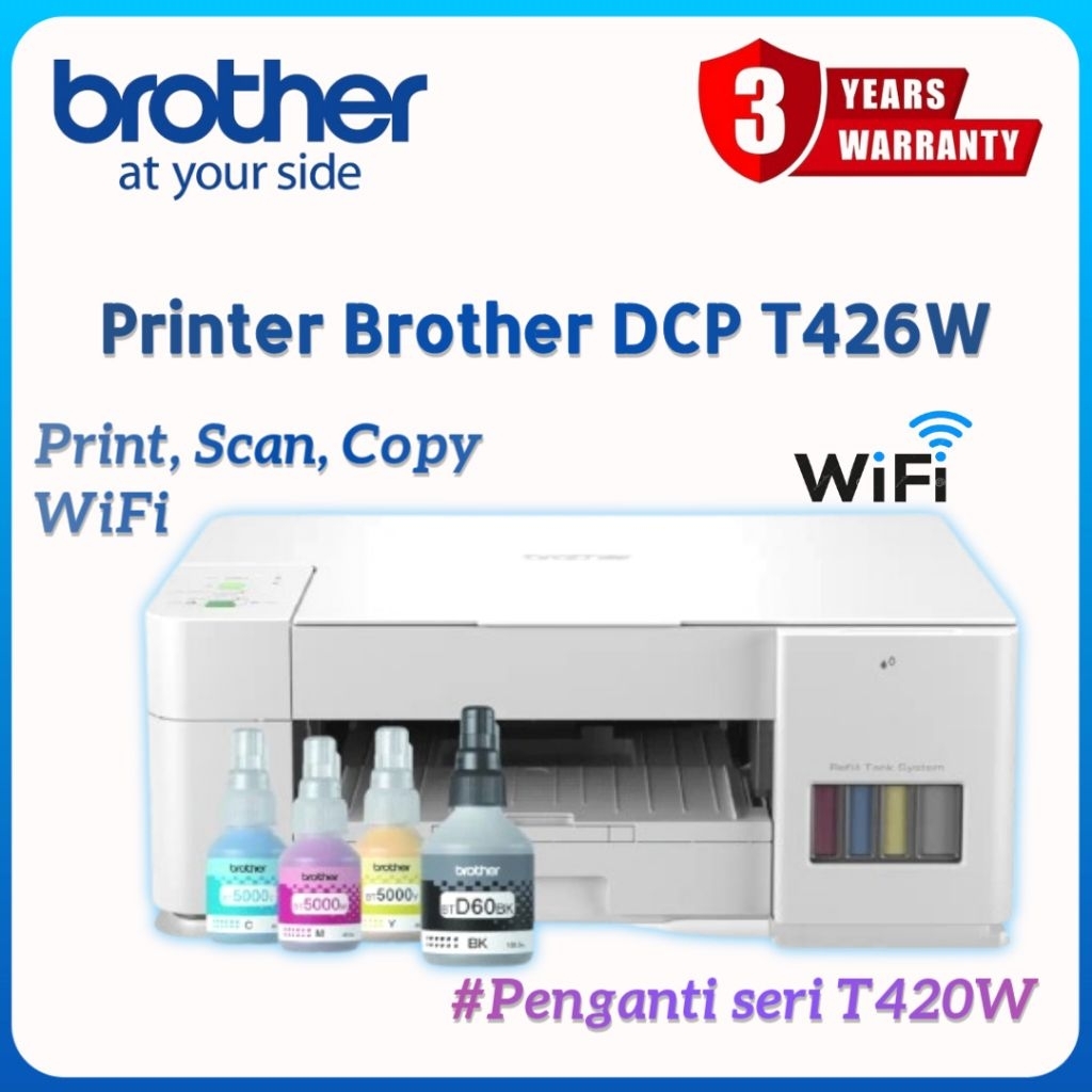 Jual PRINTER BROTHER DCP T420W & T426W WIFI ALL IN ONE INK TANK ...