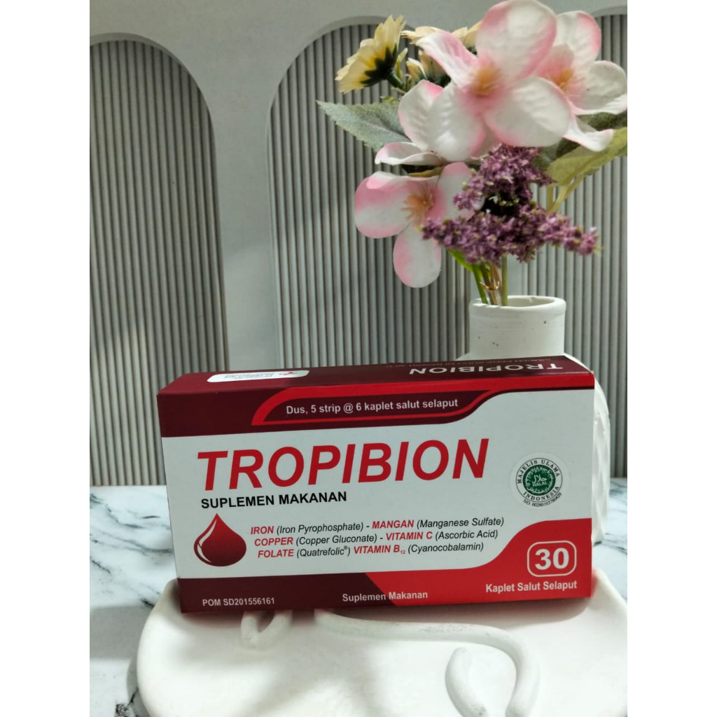 Jual Tropibion Kaplet - box isi 30 Kaplet - Anemia karena kekurangan ...