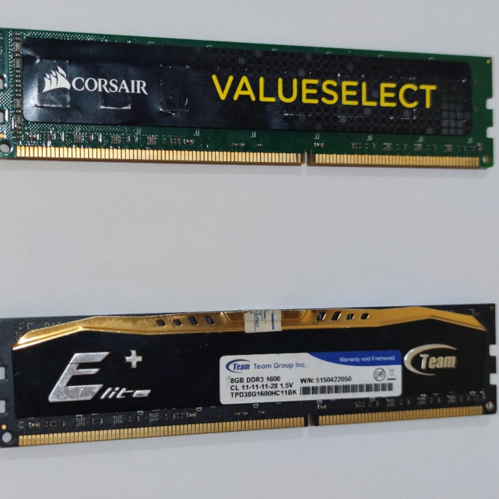 Jual RAM 8GB DDR3 1600MHZ CORSAIR DAN TEAMGROUP LONGDIMM PC TEAM ELITE ...