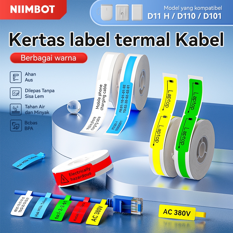 Jual NIIMBOT D11/D110/D101 Label Kabel Sticker untuk Menandai dan ...