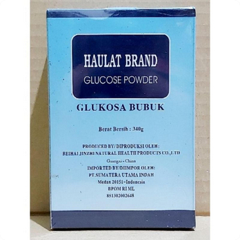 Jual HAULAT BRAND Glucose Powder Glucolin Glukosa Bubuk 340g - Gula ...
