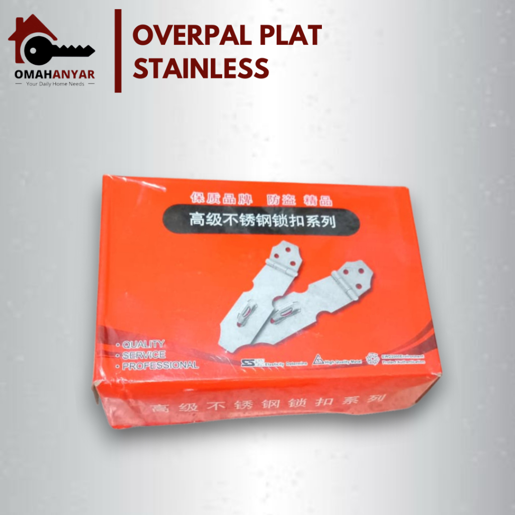 Jual Overpal Plat Grendel Gembok SS Stainless Steel | Shopee Indonesia