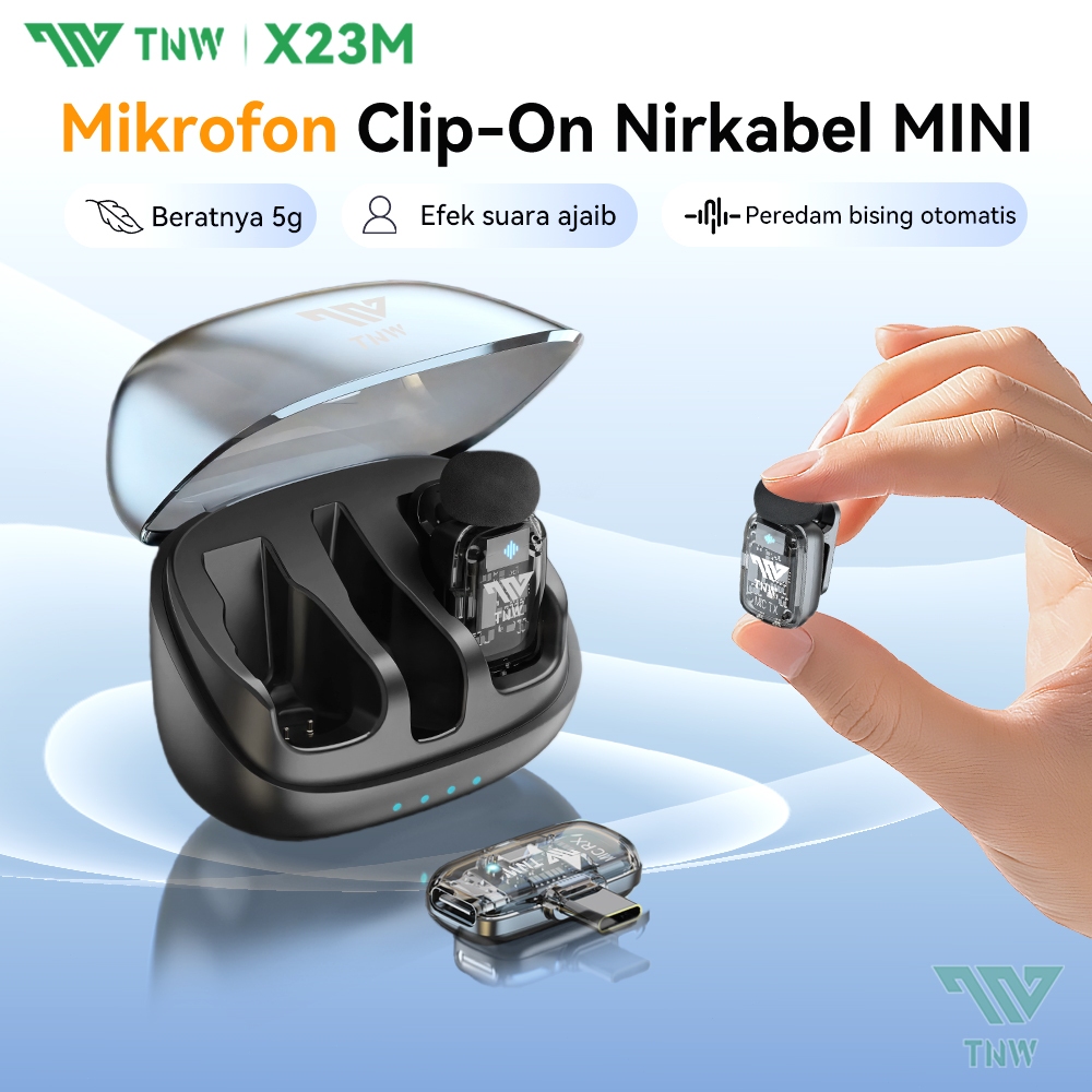 Jual TNW X23M Wireless Microphone Ultra-Mini Mic Mikrofon Nirkabel ...