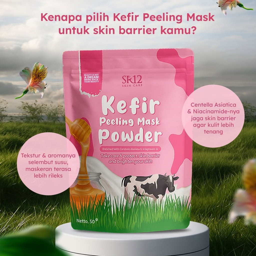 Jual SR12 - Kefir Peeling Mask Powder (Masker Kefir Etawa Untuk ...