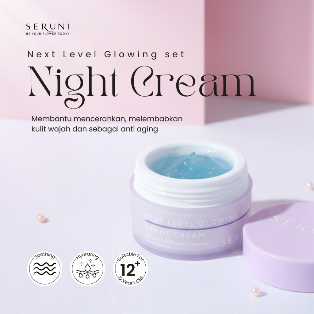 Jual Seruni - Night Cream Next Level Glowing - Membantu Menghilangkan ...