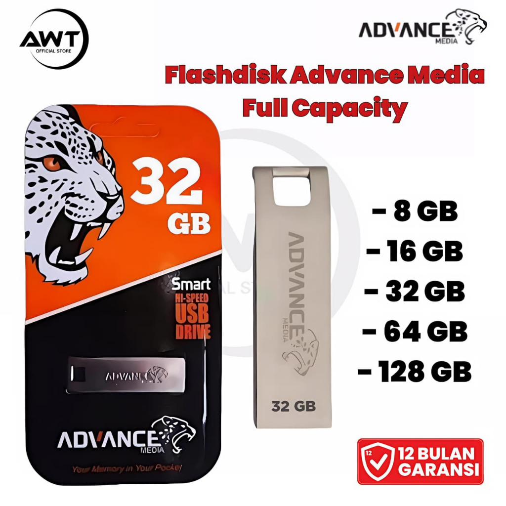 Jual Advance Media Flashdisk USB 8 16 32 64 128 GB FD Flashdrive Flash ...