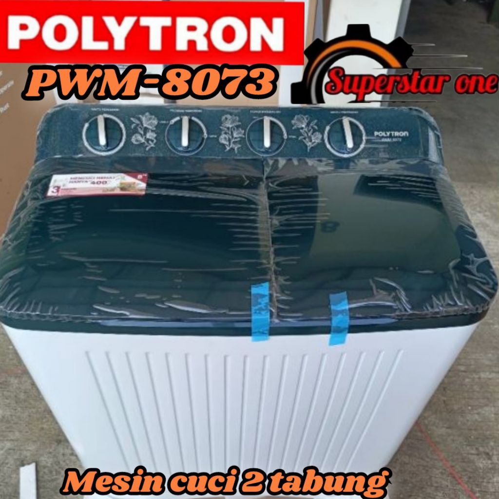 Jual Polytron PWM-8073 mesin cuci 2 tabung kapasitas 8kg | Shopee Indonesia