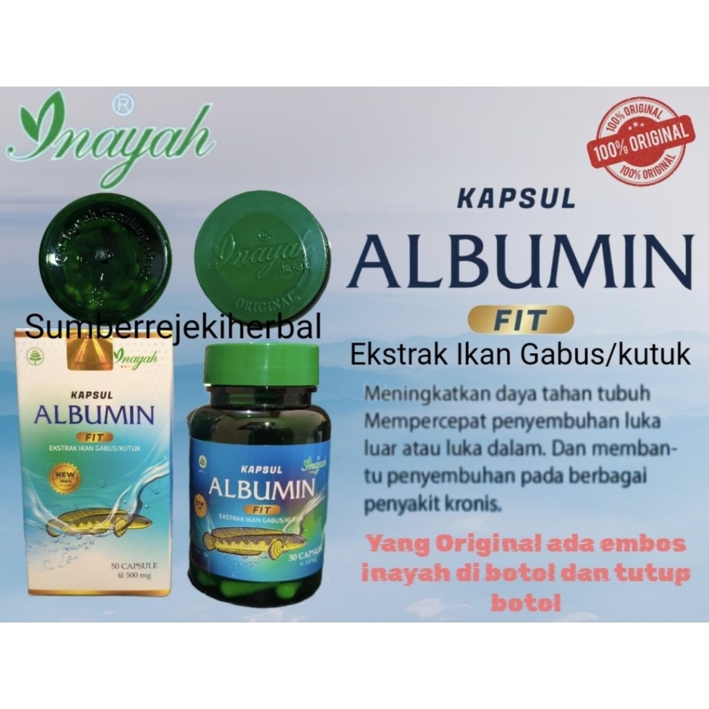 Jual Albumin Fit Inayah KEMASAN BARU 100%ORIGINAL ADA EMBOS INAYAH DI ...