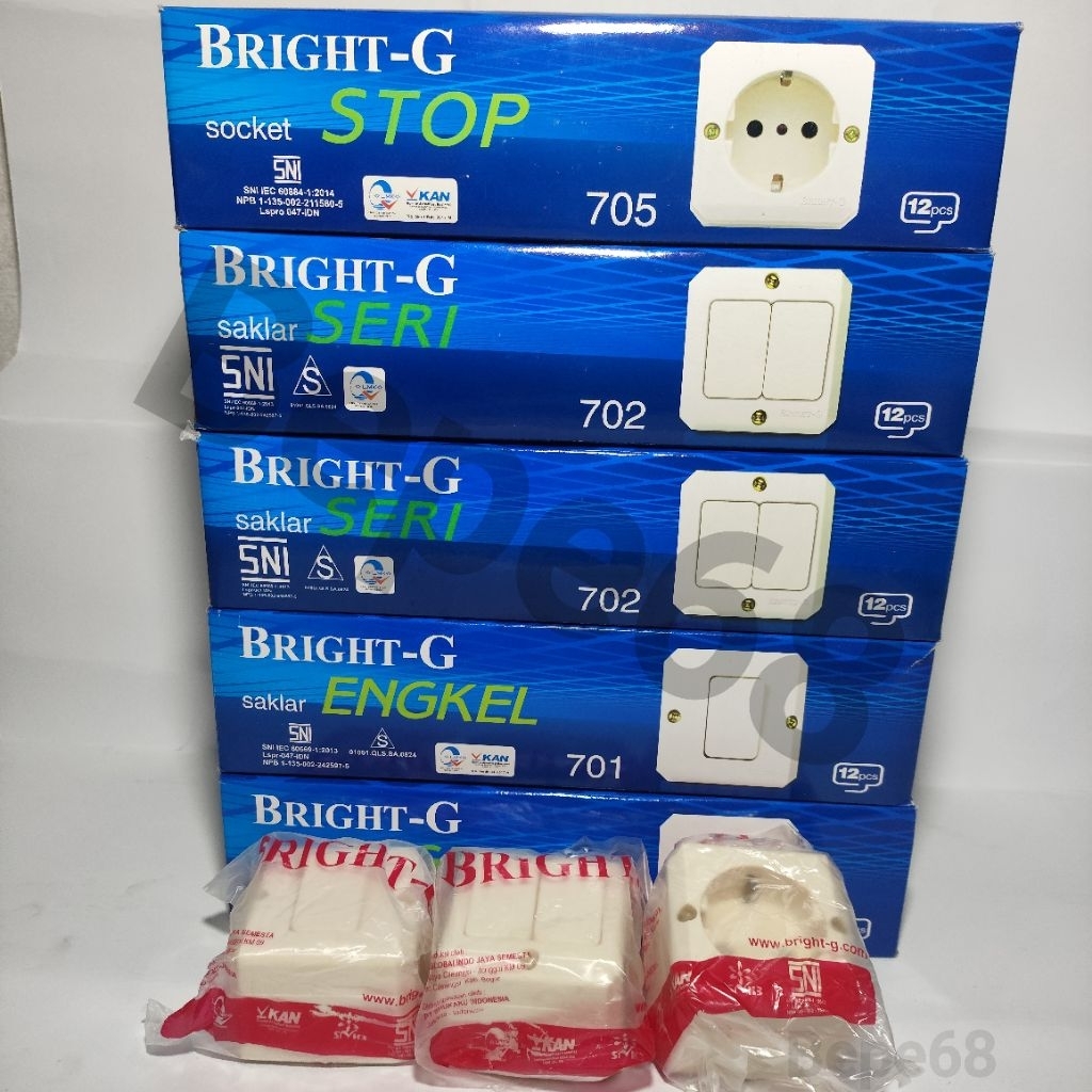 Jual OB SAKLAR BRIGHT-G / Switch On Off Engkel Seri Stop outbow SNI ...