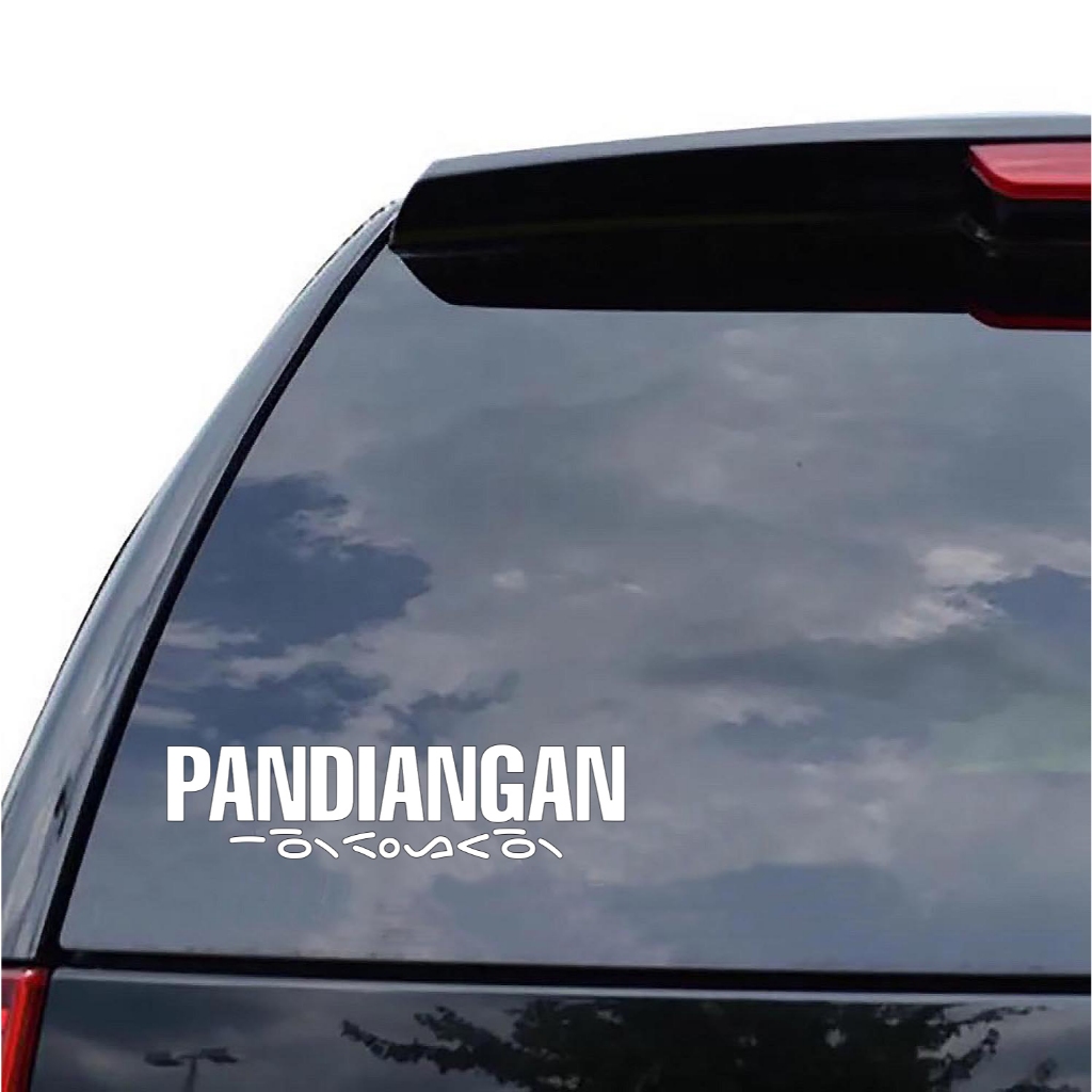 Jual Sticker Mobil Cutting Vinyl Reflektif Marga Batak Pandiangan ...