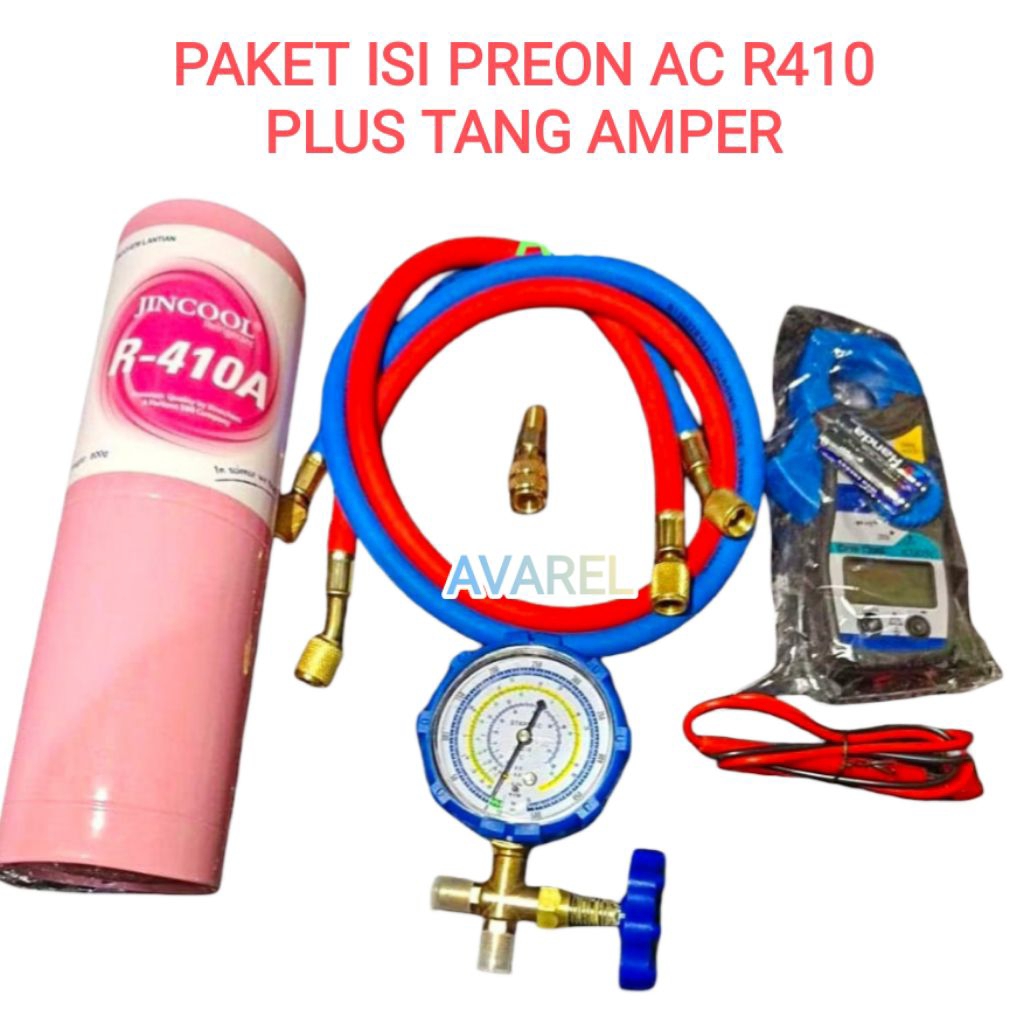 Jual PAKET ISI GAS PREON AC RUMAH R410 LENGKAP JINCOL R410A + MANIFOLD ...
