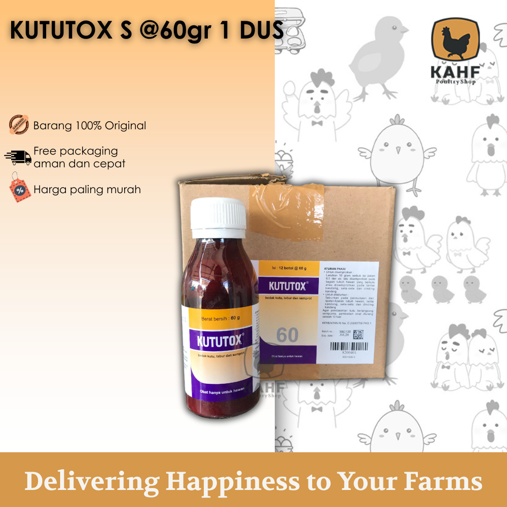 Jual Kututox S 60 gram 1 Dus isi 12 Botol Obat Serbuk Semprot Basmi ...