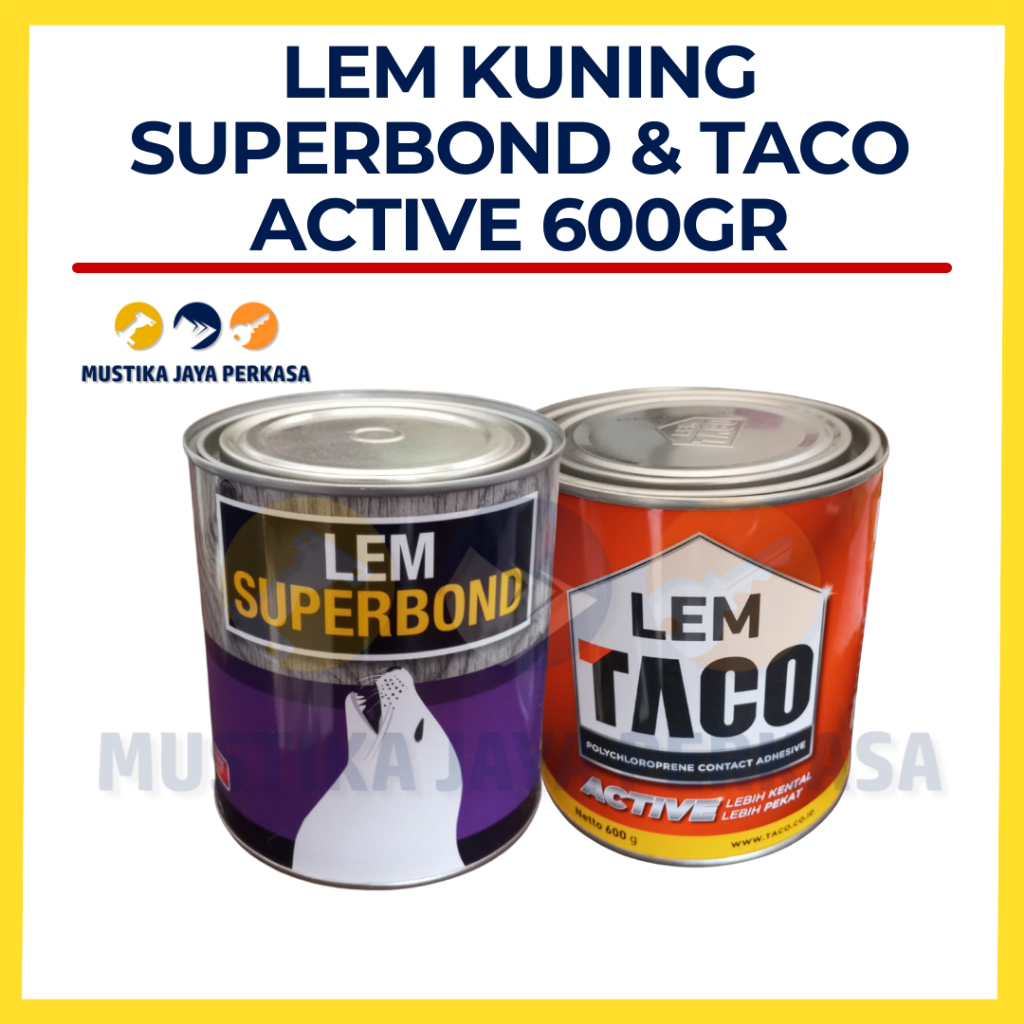 Jual Lem Kuning Serbaguna 600gr – Lem Kontakt Kuat untuk Kayu, HPL, PVC ...