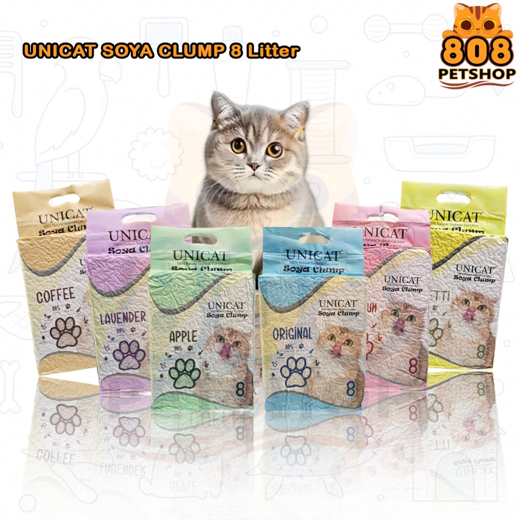 Jual Pasir Tofu Soya 8 liter Unicat Soya Clump - Unicat soya Clump ...