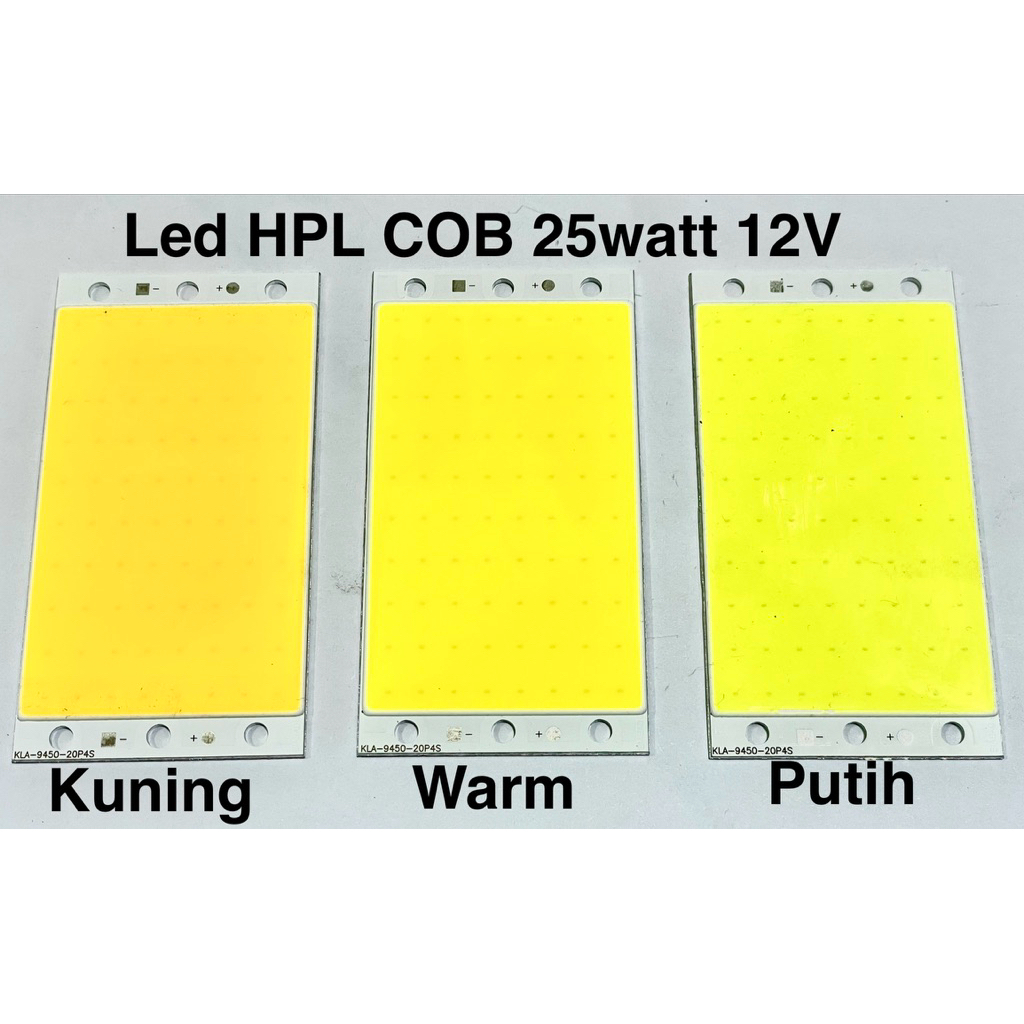 Jual LED HPL COB 25WATT High Power Led DC 12V Super Bright Super Terang ...