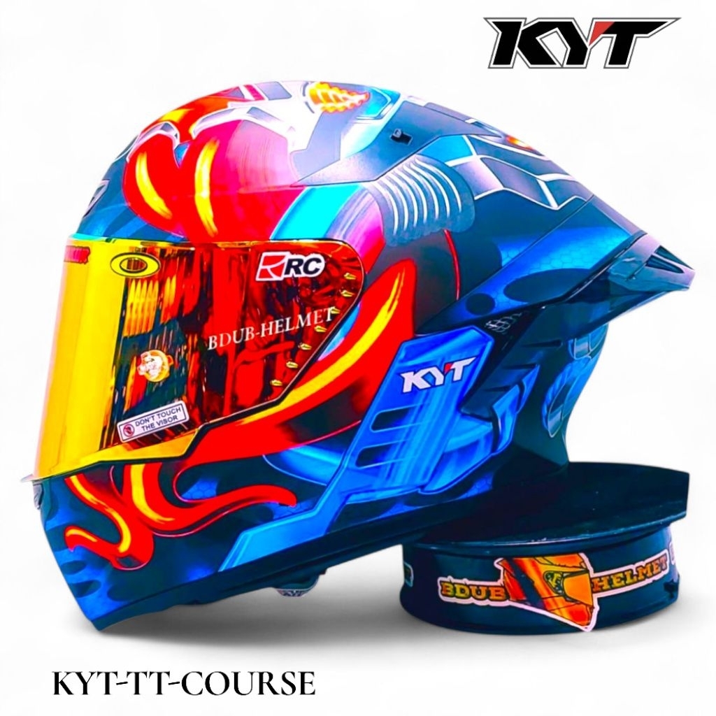 Jual Helm KYT TT course magnet matt paket ganteng original KYT | Shopee ...