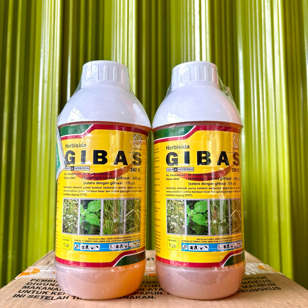Jual Herbisida GIBAS 240SL Kemasan 1 Liter - Gibas Pembasmi Rumput ...