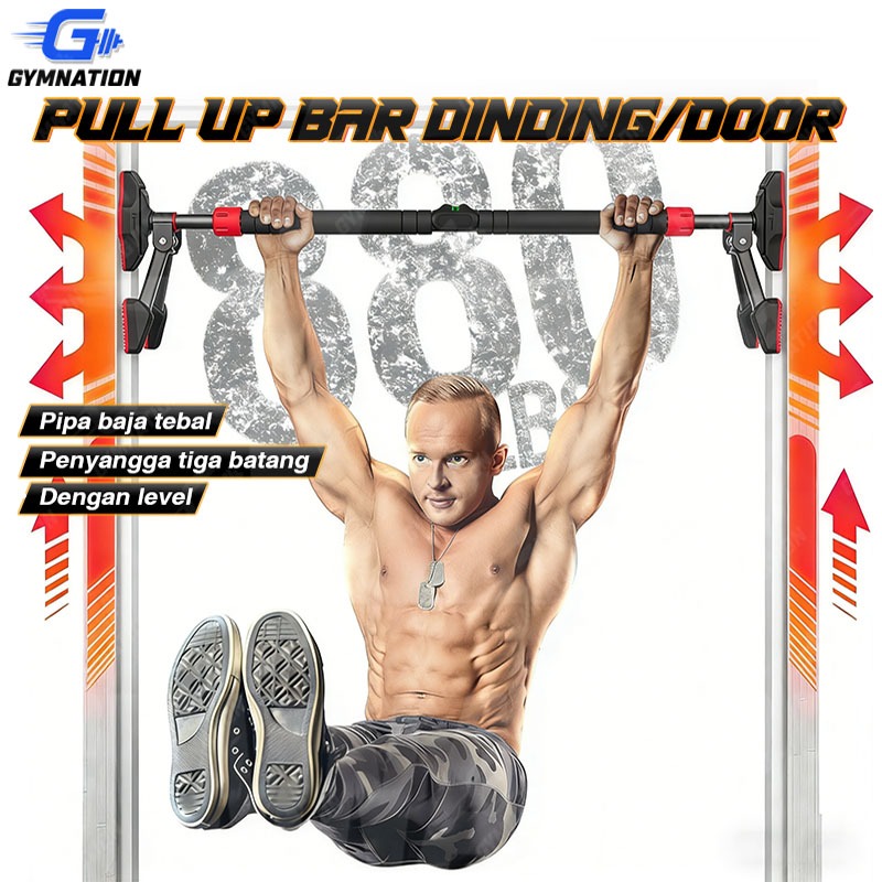 Jual Adjustable Pull Up Bar 79-166cm Chin Up Bar Alat pull up dinding ...