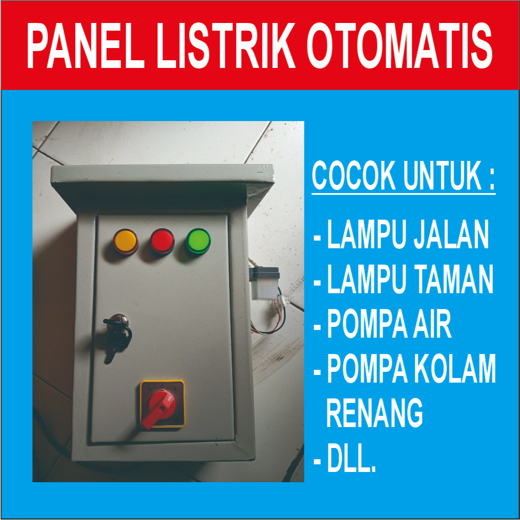 Jual Panel Kontrol Listrik Otomatis 24 Jam dengan Timer & Photo Cell ...