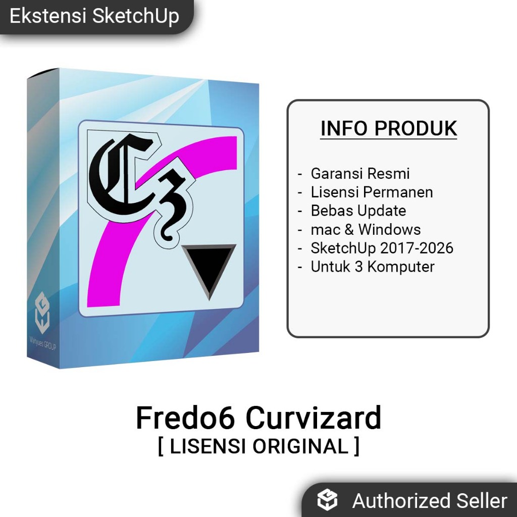 Jual Fredo6 Curvizard Ekstensi SketchUp Lisensi ORIGINAL RESMI | Shopee ...