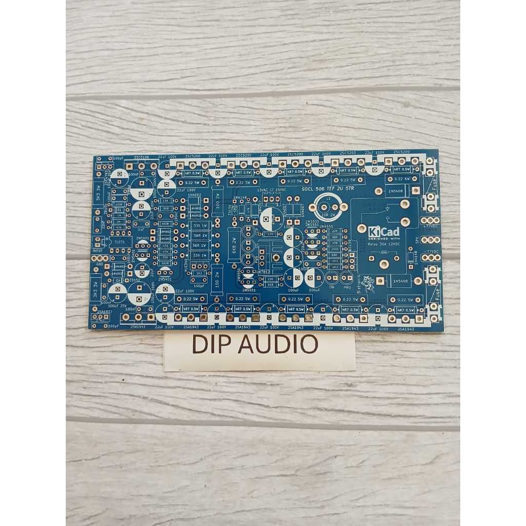 Jual PCB SOCL 506 TEF AMP 2U 5 TR FINAL 15CM DOUBLE LAYER | Shopee ...