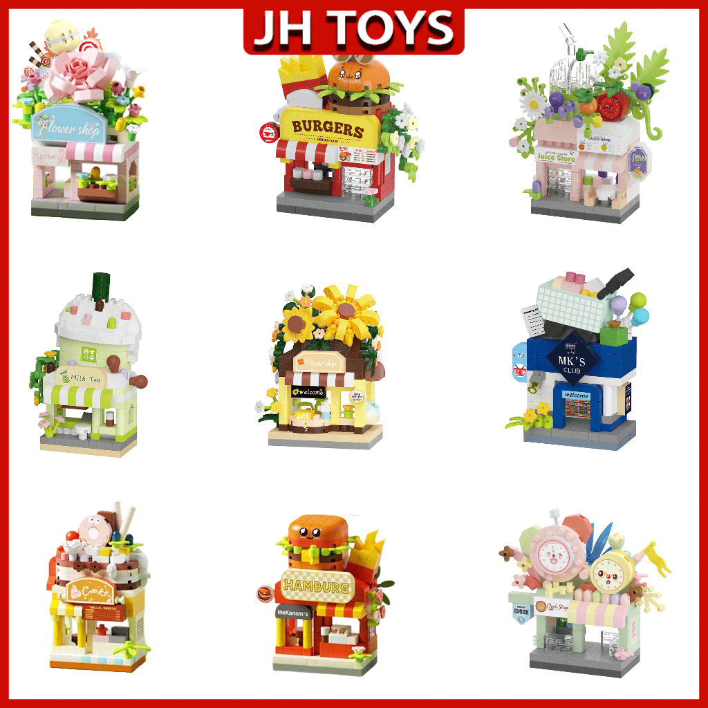 Jual JH TOYS Mainan Block City NEW Mini Street Shop Seri City View Nano ...