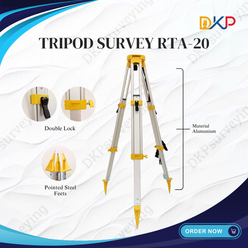Jual Aluminium / Alumunium TRIPOD SURVEY UNIVERSAL for Total Station ...