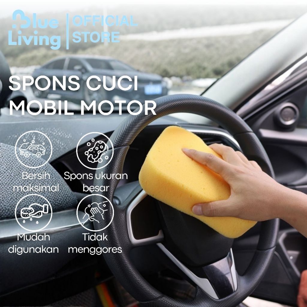 Jual Spons Cuci Mobil Motor Besar Sponge Busa Car Wash Halus | Shopee ...