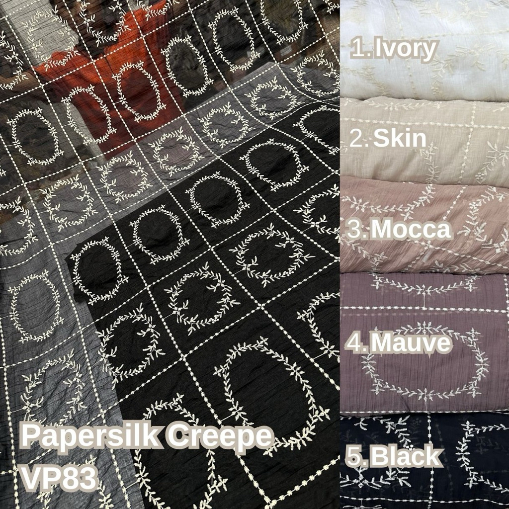 Jual PAPER SILK CREPE VP83 (harga per50cm) | Shopee Indonesia