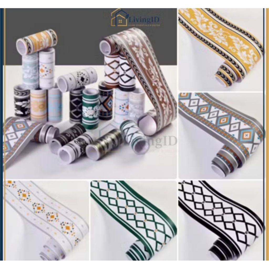 Jual List Wallpaper Dinding 10 Meter / Wallpaper Pvc / List Border Pvc ...