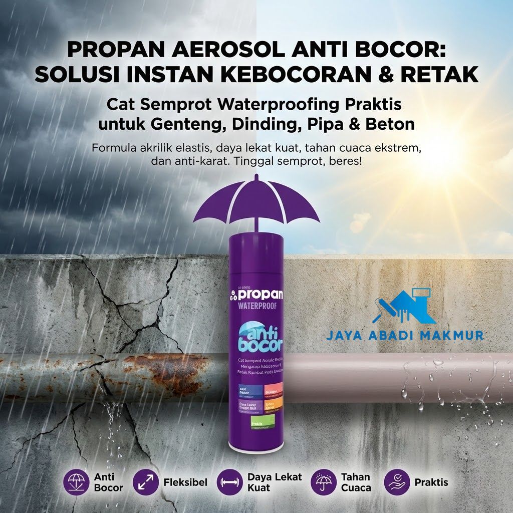 Jual Aerosol Anti Bocor Waterproofing Spray 600ml - Cat Semprot Tambal ...